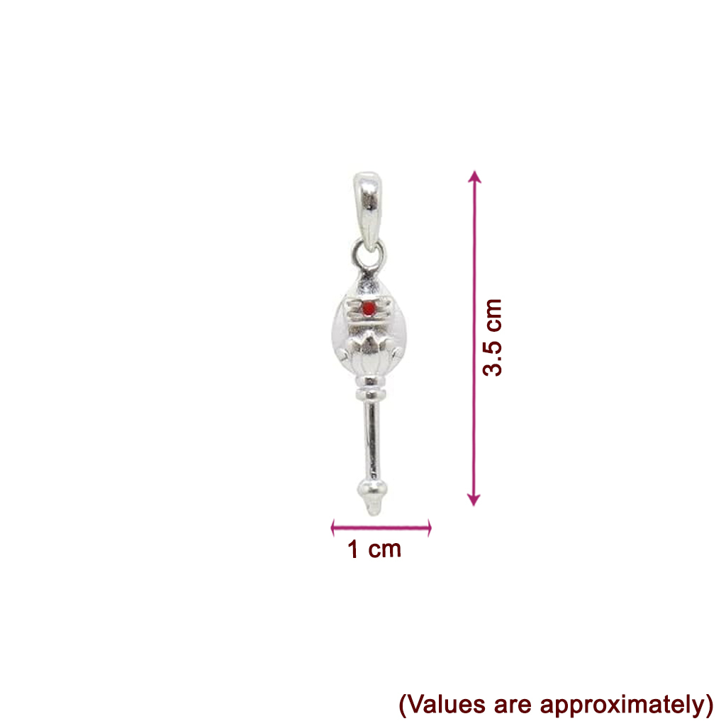 Real 925 Silver Vel Murugan Dollar Locket Pendant - Authentic Hindu Jewelry