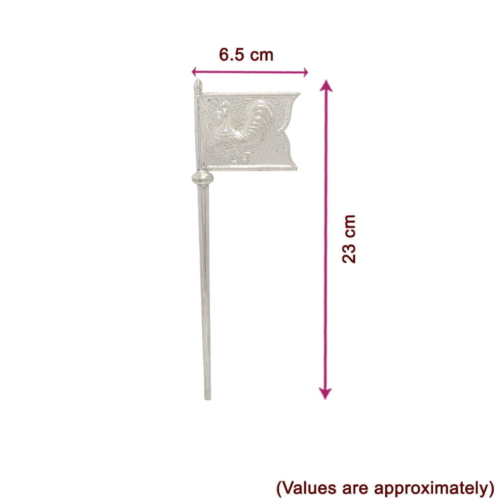 Lord Murugan Seval Kodi Flag - 60g Premium Quality